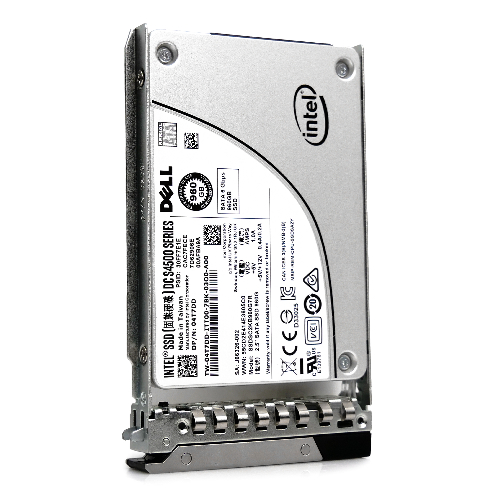 Dell Generation 14 SSDSC2KB960G7R 960GB SATA 2.5" Refurbished Poweredge ...