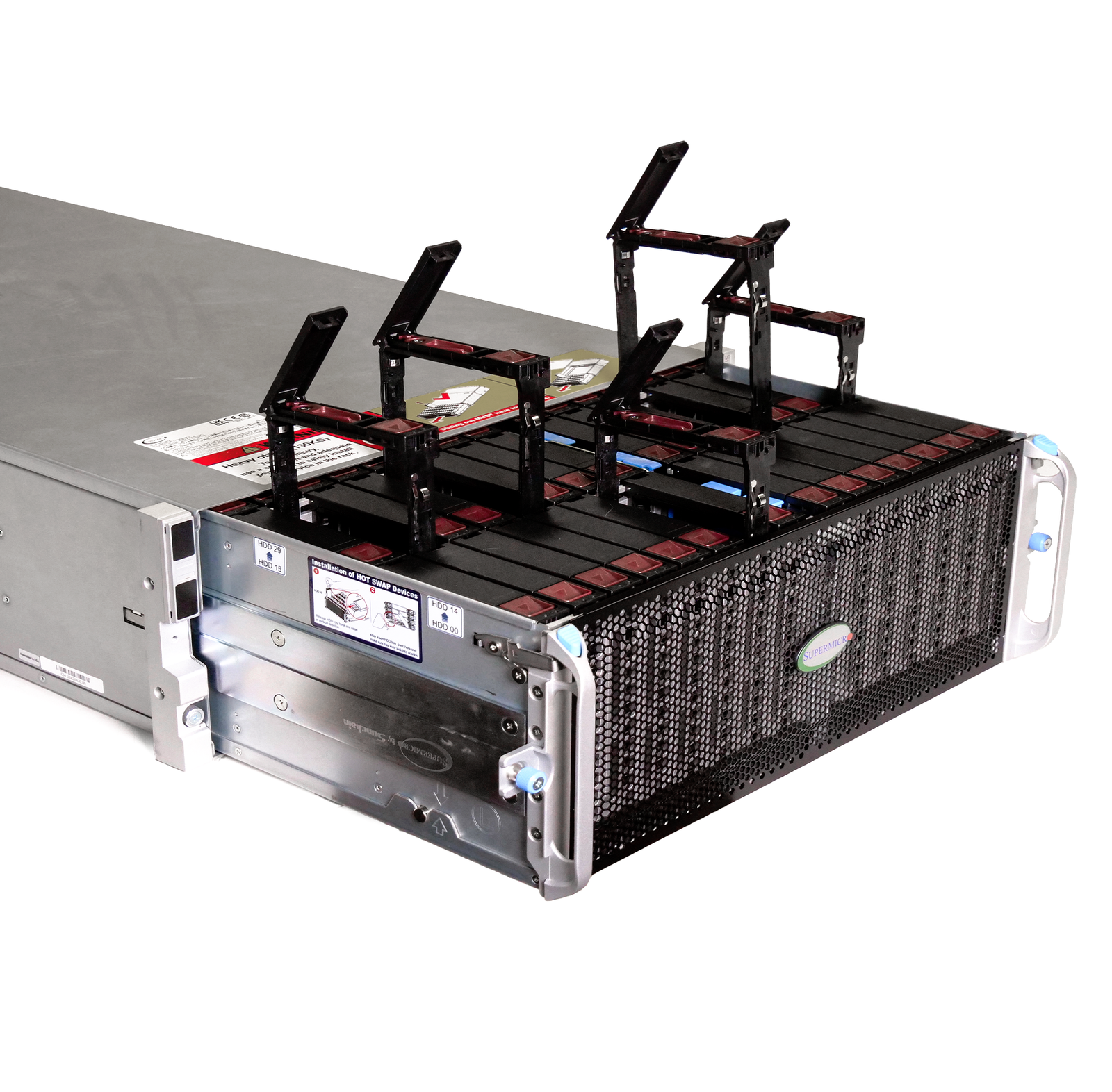 Supermicro SuperChassis 90-Bay SATA JBOD 4U Rackmount Front-Load Disk ...