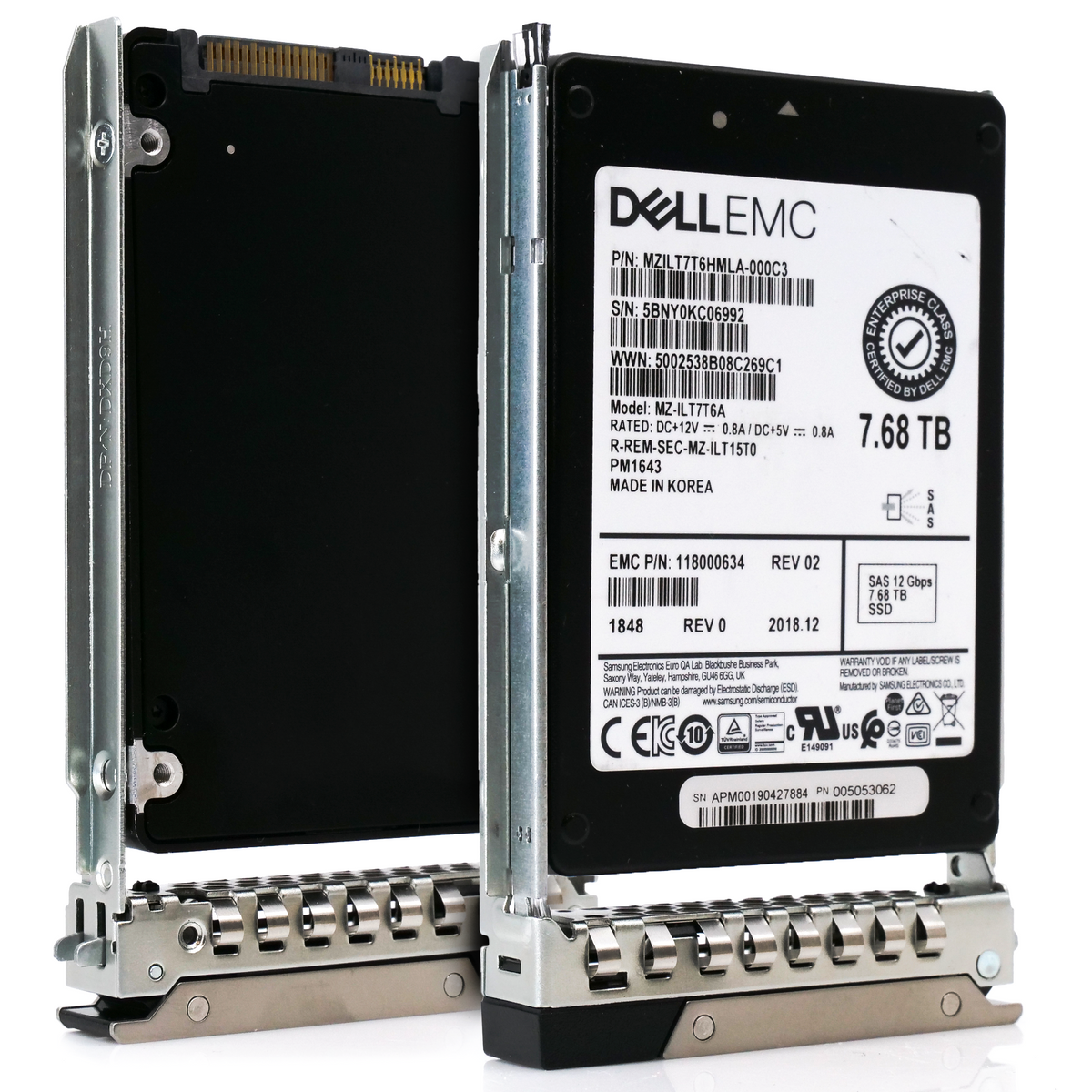 Dell EMC 118000634 7.68TB SAS 2.5" Poweredge Server SSD ...