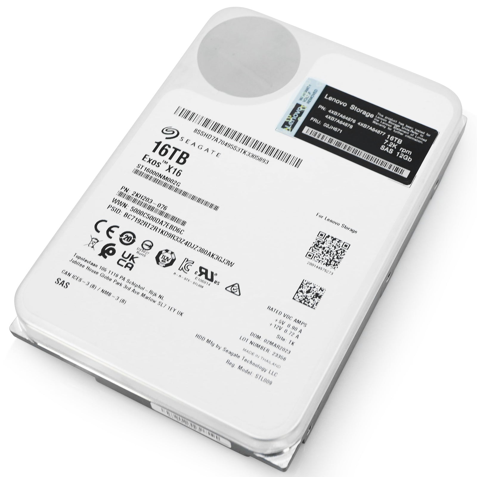Seagate/Lenovo Exos X16 ST16000NM002G 16TB SAS 3.5" HDD ...