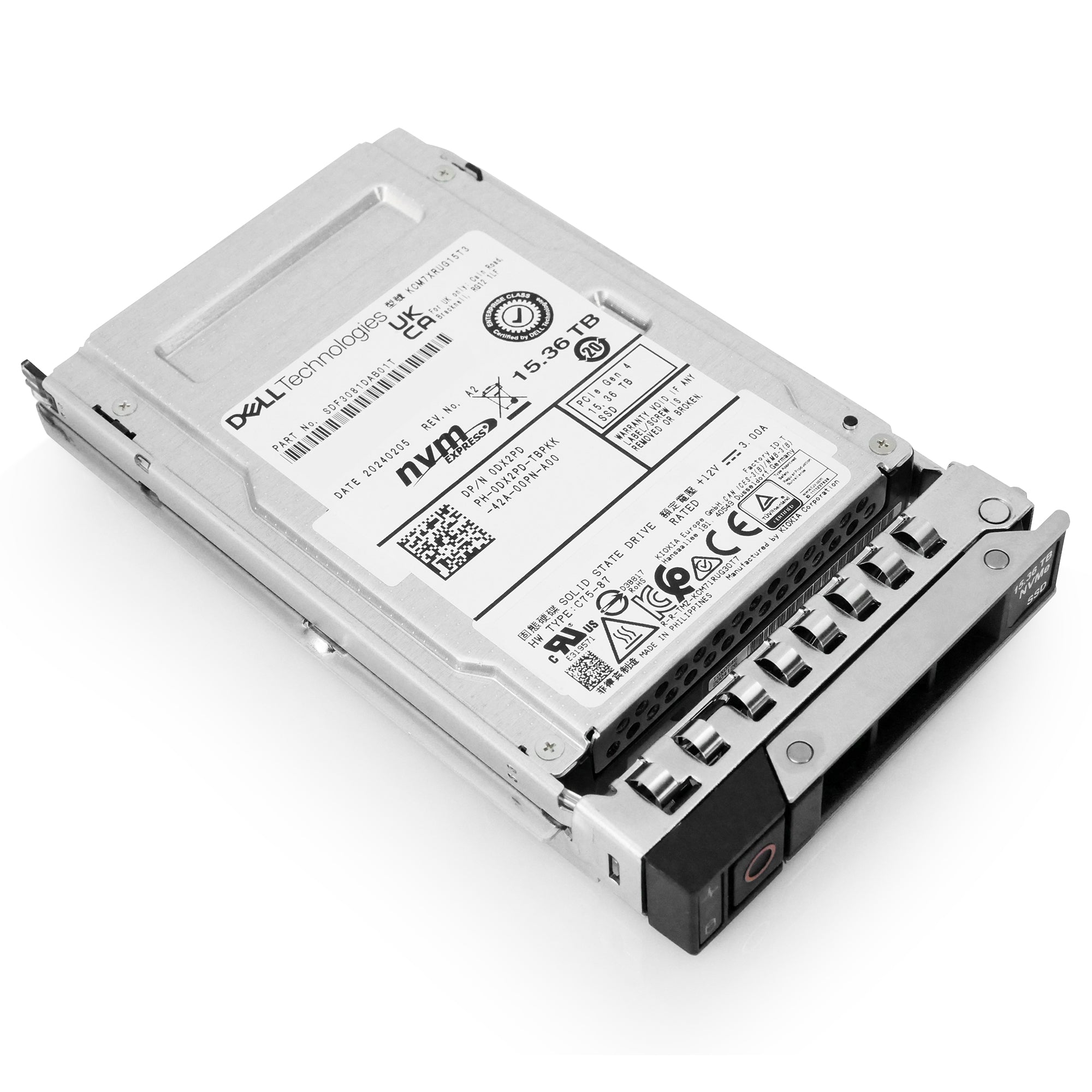 Dell Generation 14 0DX2PD 15.36TB PCIe Gen 4.0 x4 2.5" Poweredge Server ...