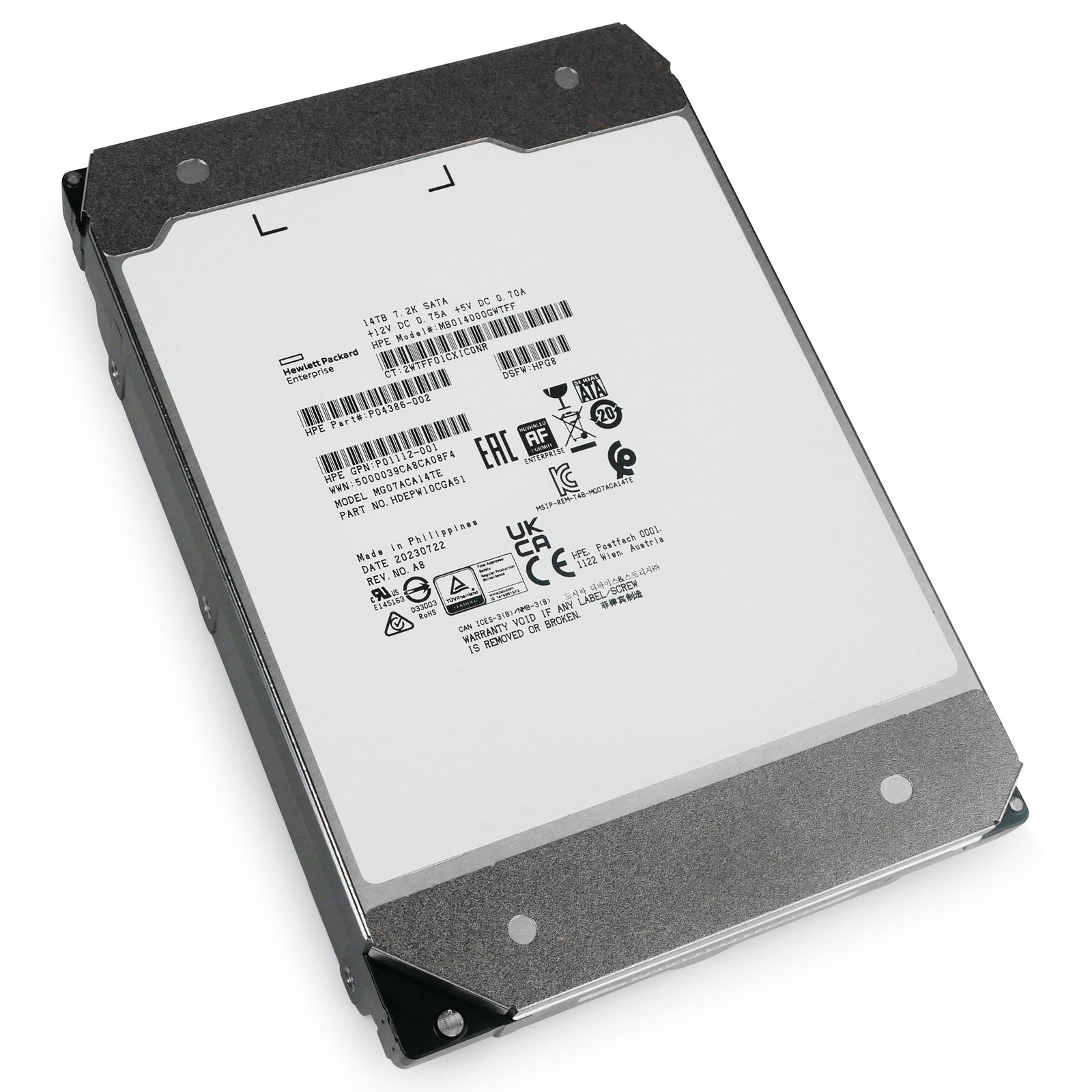 HP/Toshiba MG07 MG07ACA14TE 14TB SATA 3.5" Refurbished HDD ...