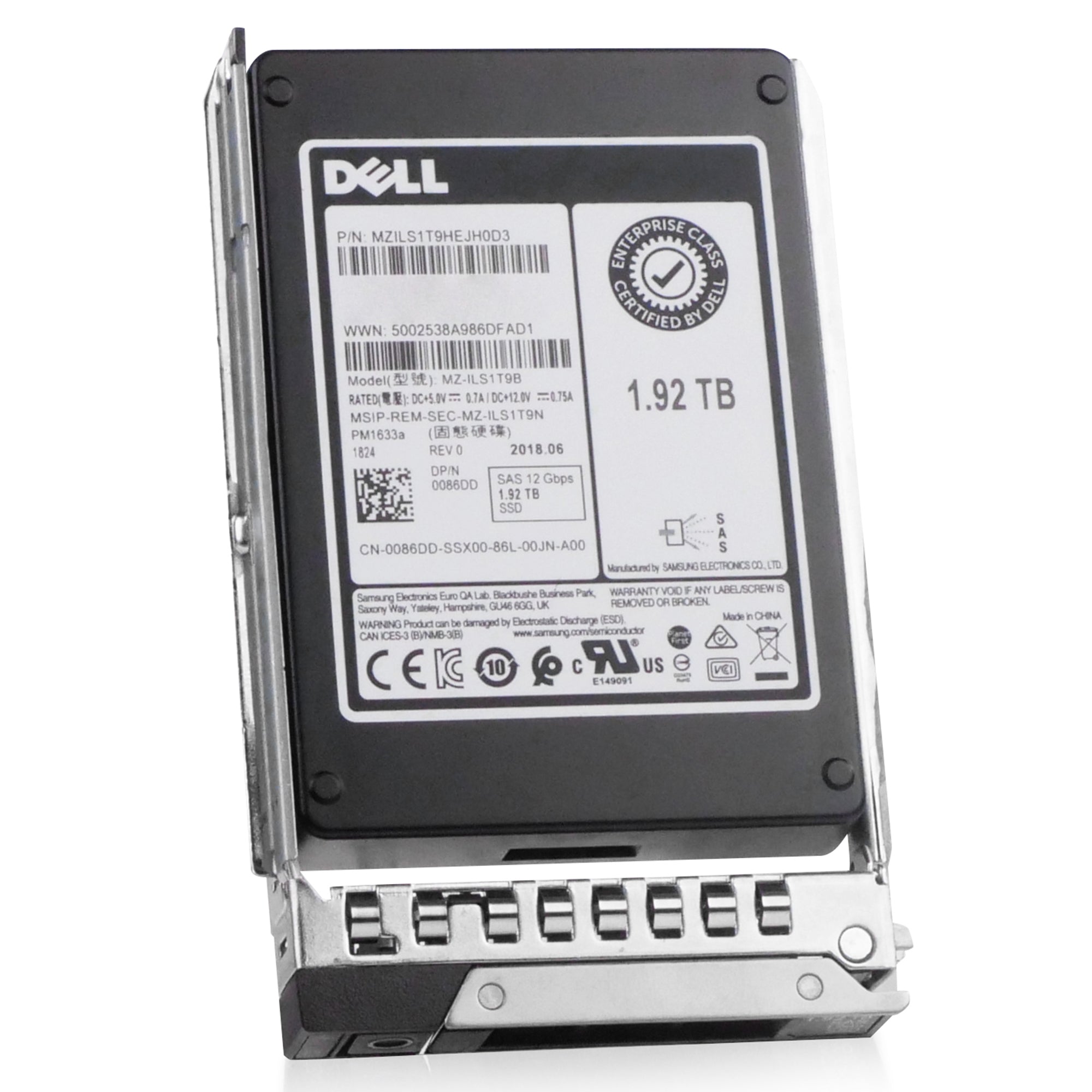 Dell Generation 14 3RC0C 1.92TB SAS 2.5" Refurbished Poweredge Server ...