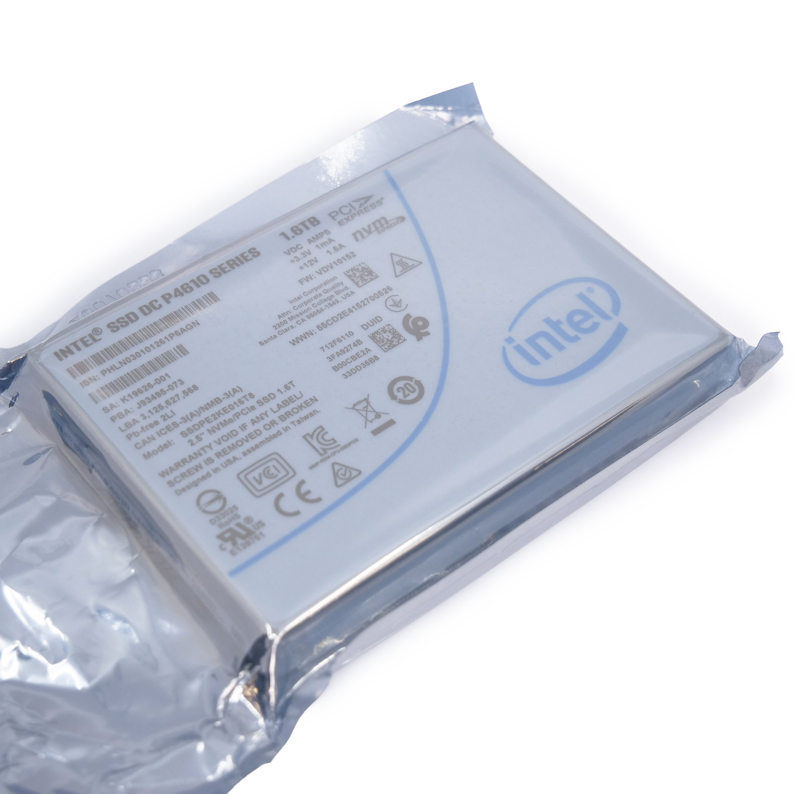 Intel P4610 SSDPE2KE016T8 1.6TB PCIe Gen 3.1 x4 2.5" SSD ...