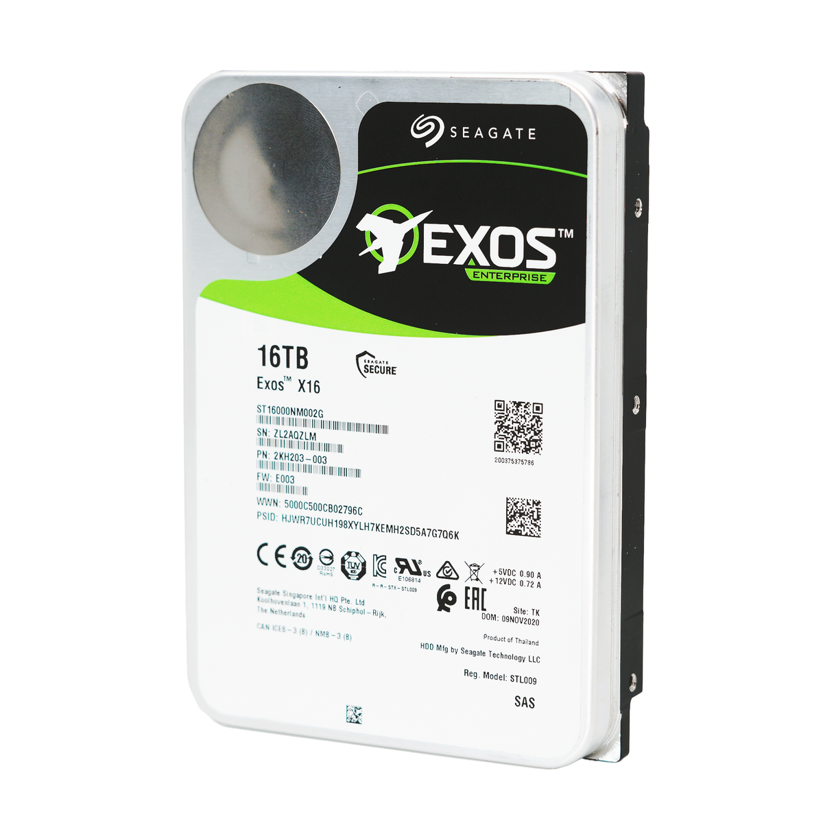 Seagate Exos X16 ST16000NM002G 16TB SAS 3.5" Refurbished HDD ...