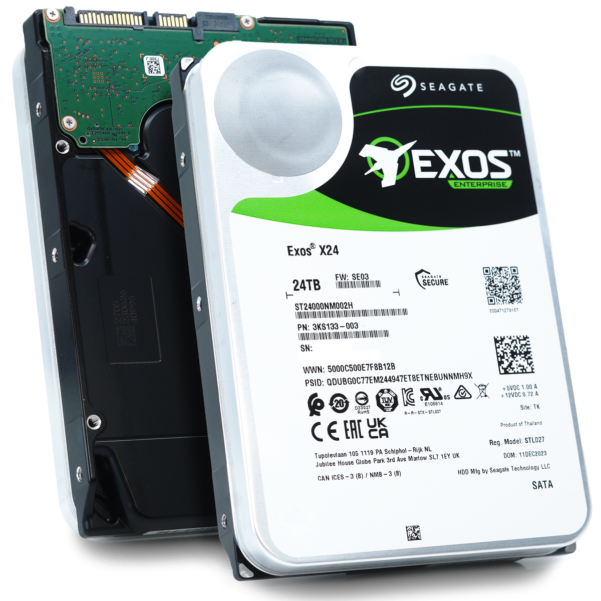 Seagate Exos X24 ST24000NM002H 24TB SATA 3.5" Enterprise HDD ...