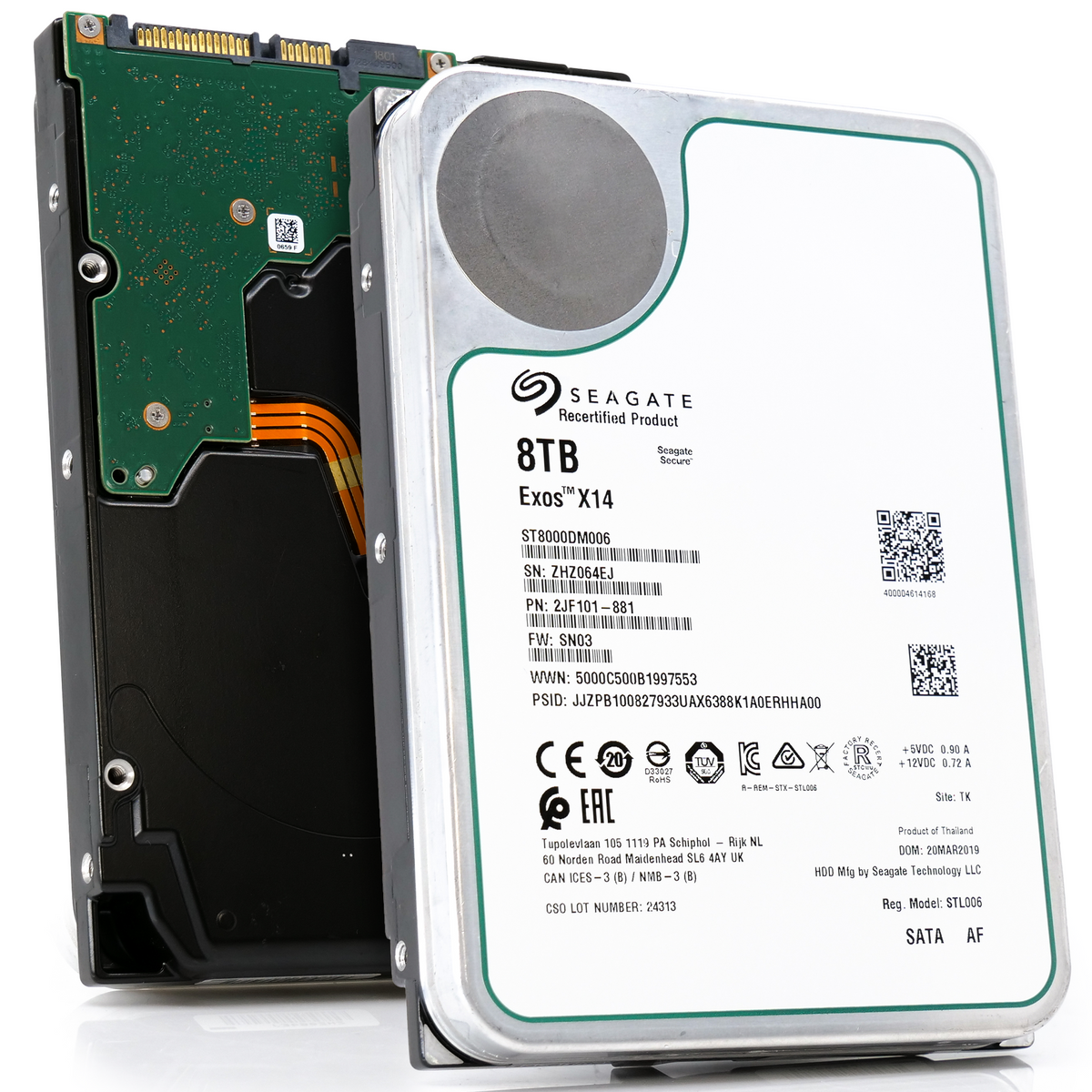 Seagate Exos ST8000DM006 8TB SATA 3.5" Recertified HDD ...