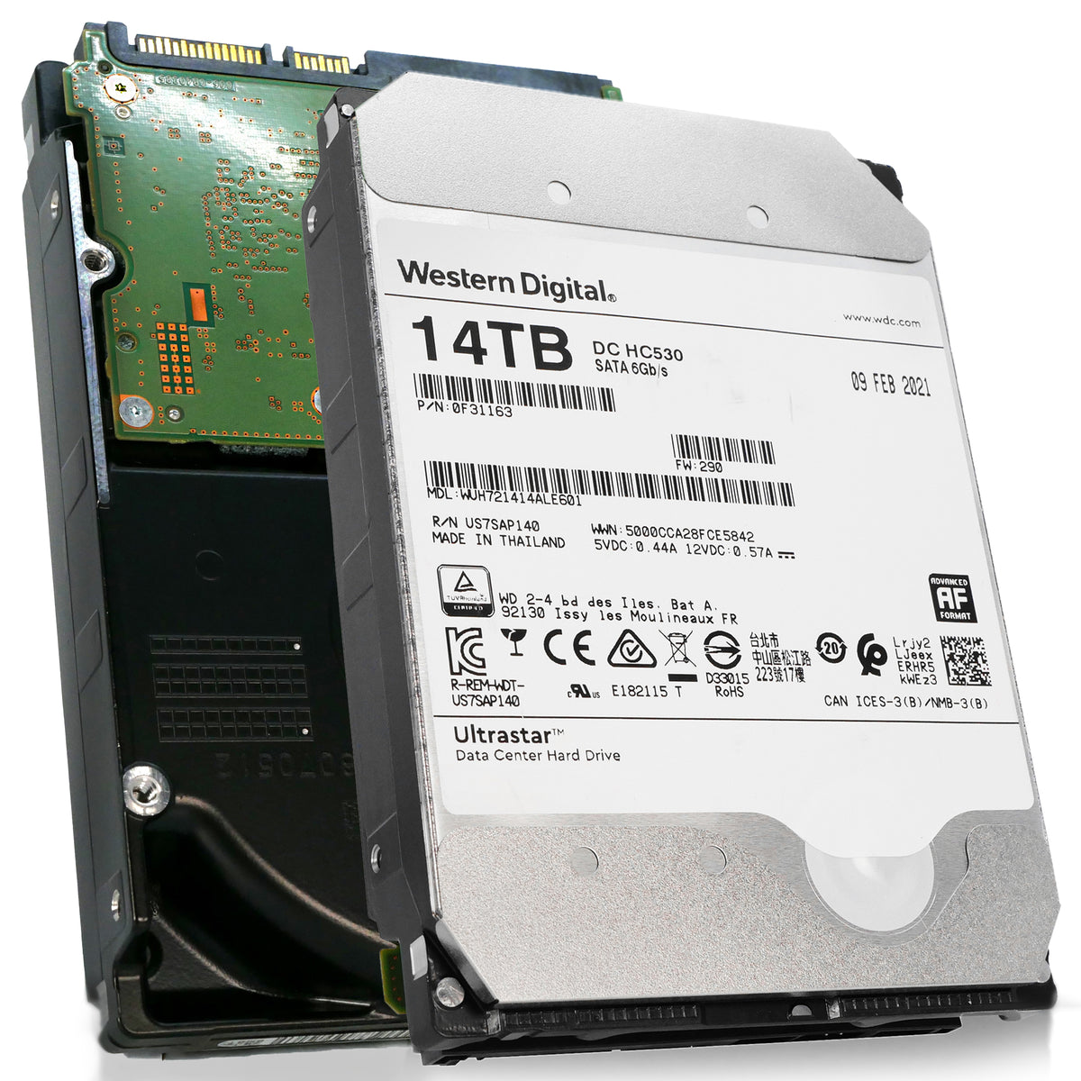 Western Digital Ultrastar DC HC530 WUH721414ALE601 14TB SATA 3.5 ...