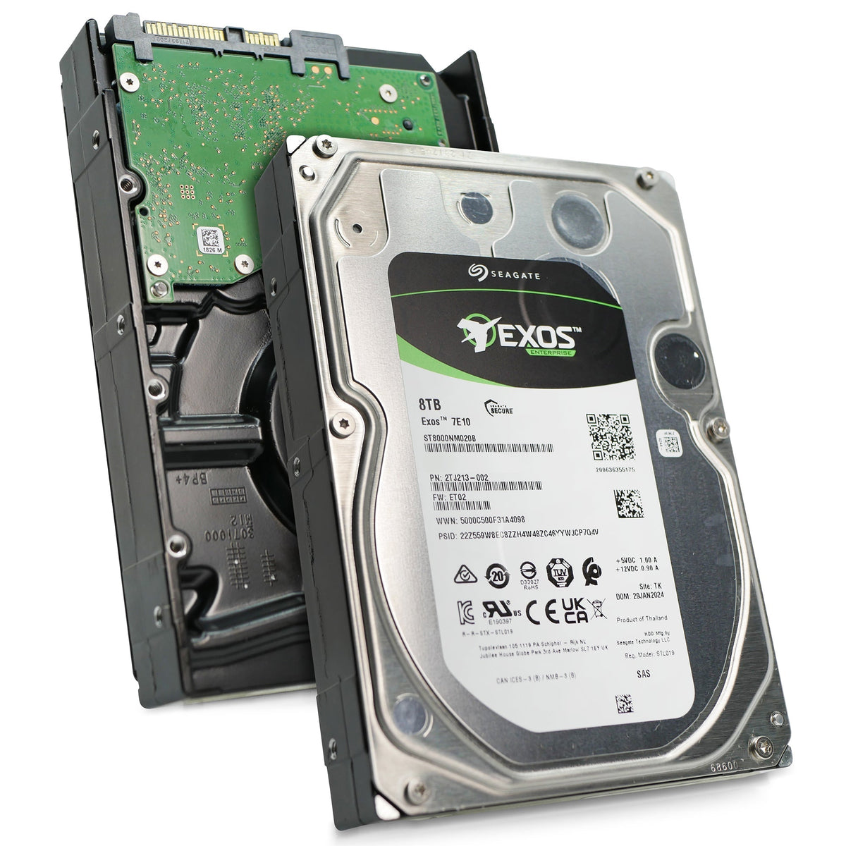 Seagate Exos 7E10 ST8000NM020B 8TB SAS 3.5" HDD — ServerPartDeals.com