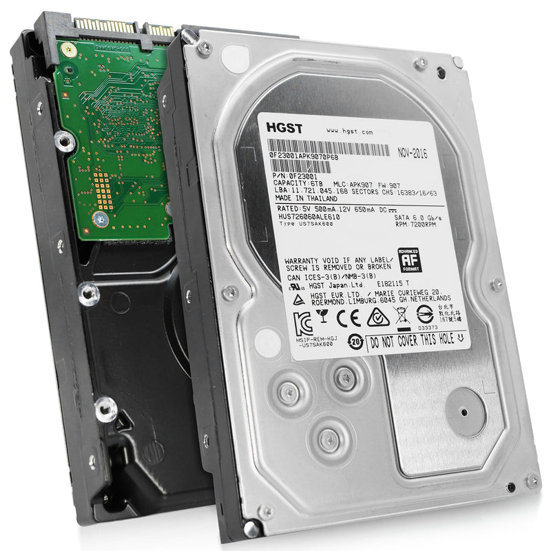 HGST Ultrastar 7K6000 HUS726060ALE610 0F23001 6TB SATA 3.5 HDD — ServerPartDeals.com