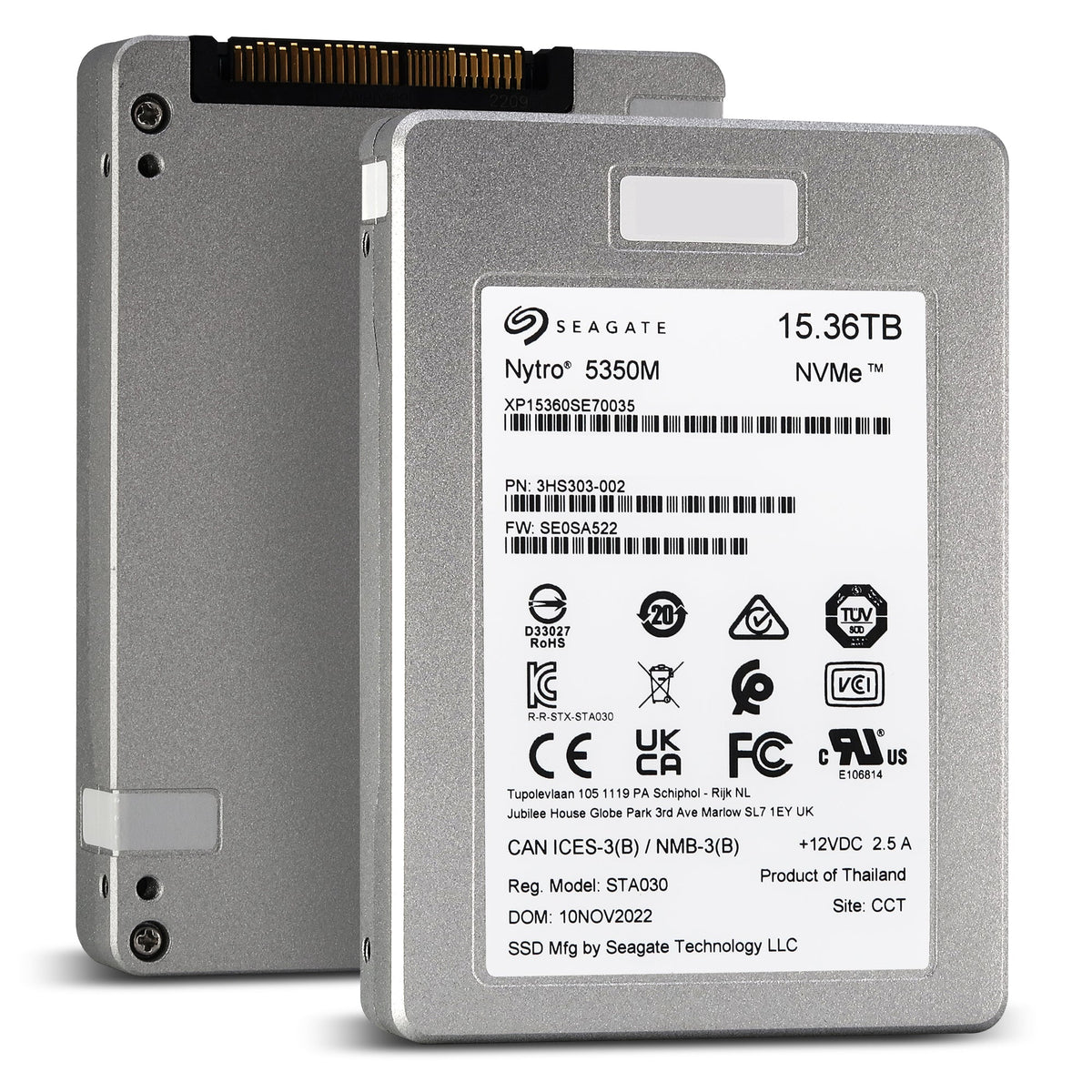 Seagate Nytro 5350M XP15360SE70035 15.36TB PCIe Gen4.0 x4 2.5" SSD ...