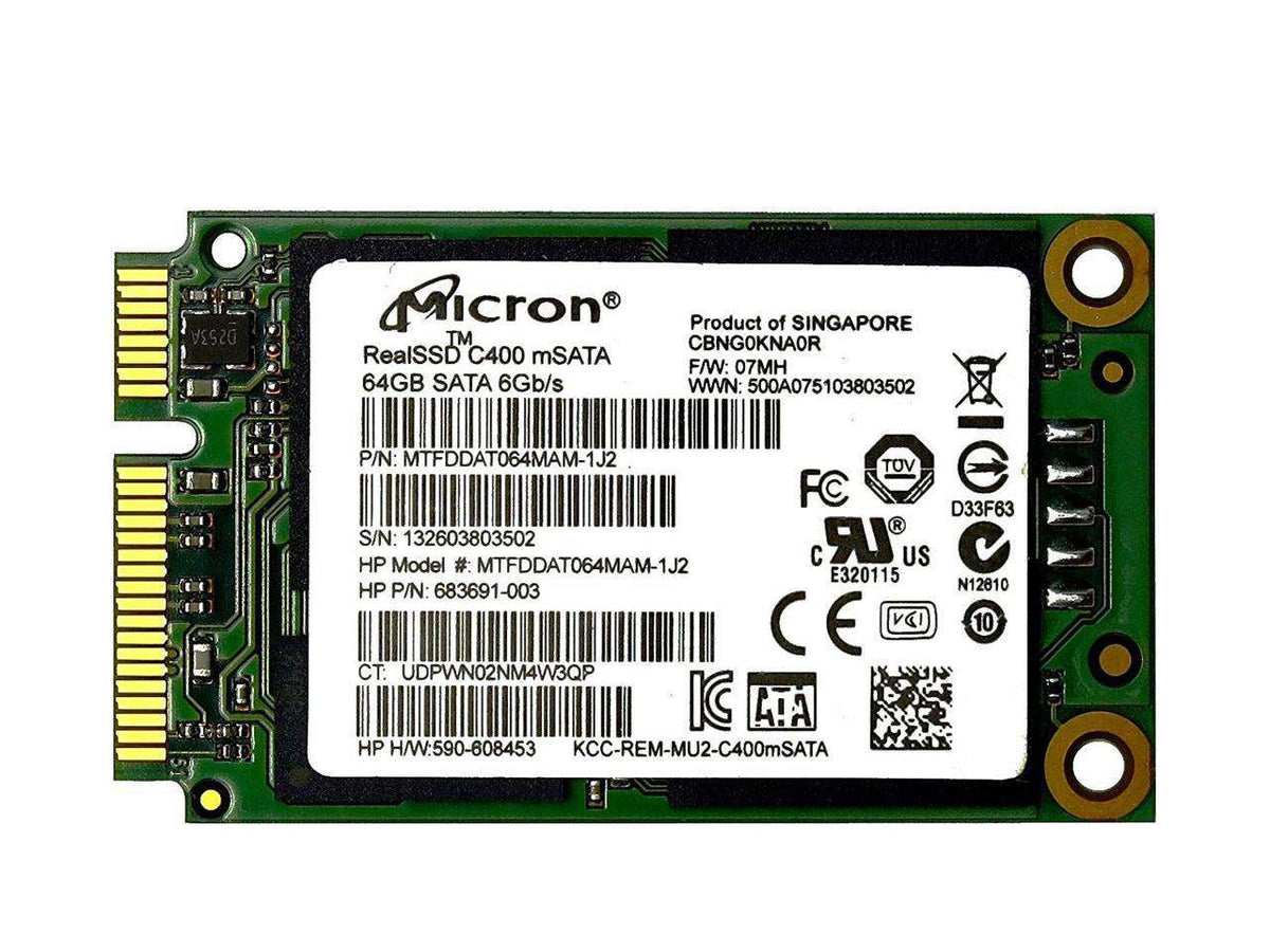 Micron RealSSD C400 MTFDDAT064MAM 64GB SATA 2.5 SSD — ServerPartDeals.com