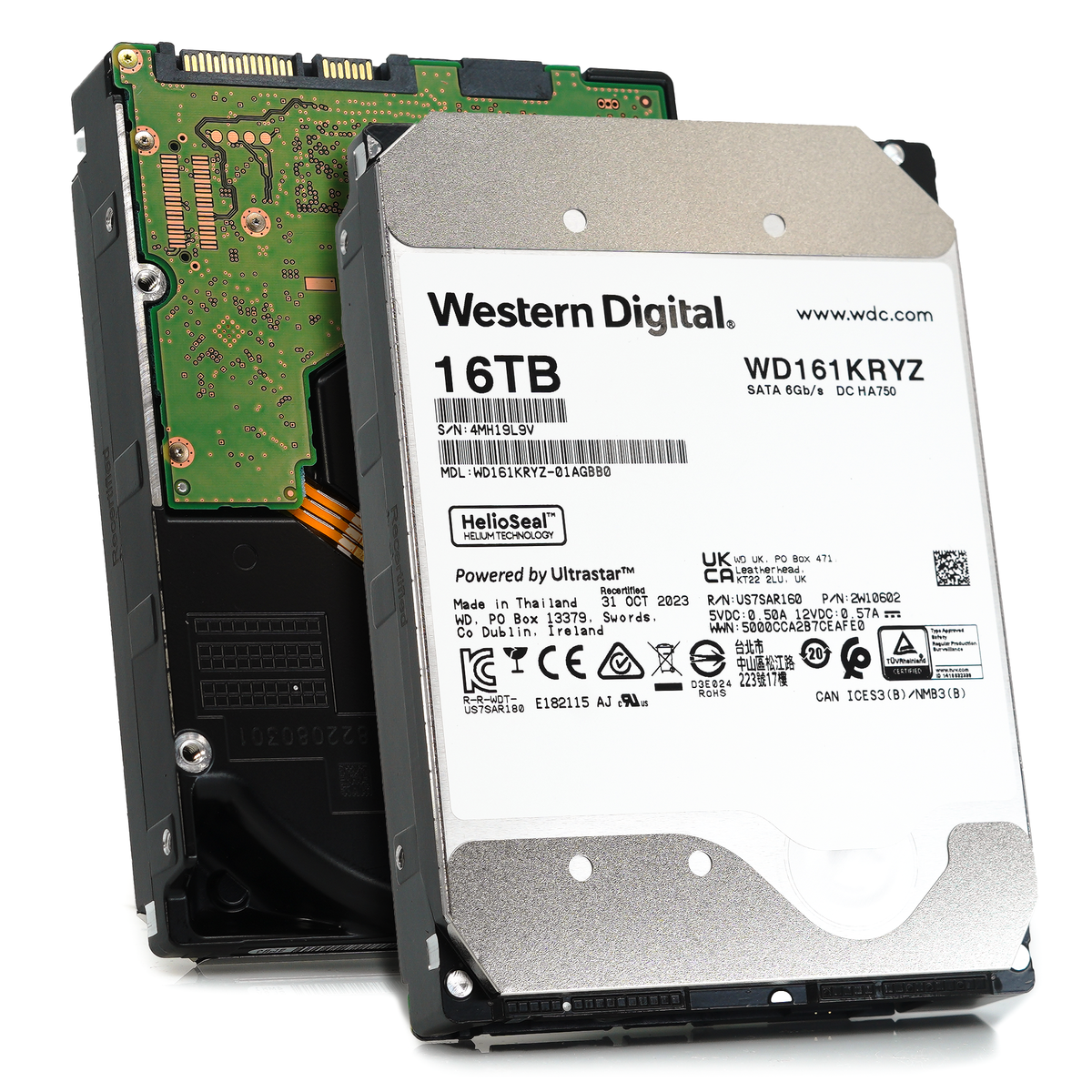 Western Digital Gold WD161KRYZ 16TB SATA 3.5" Recertified HDD ...