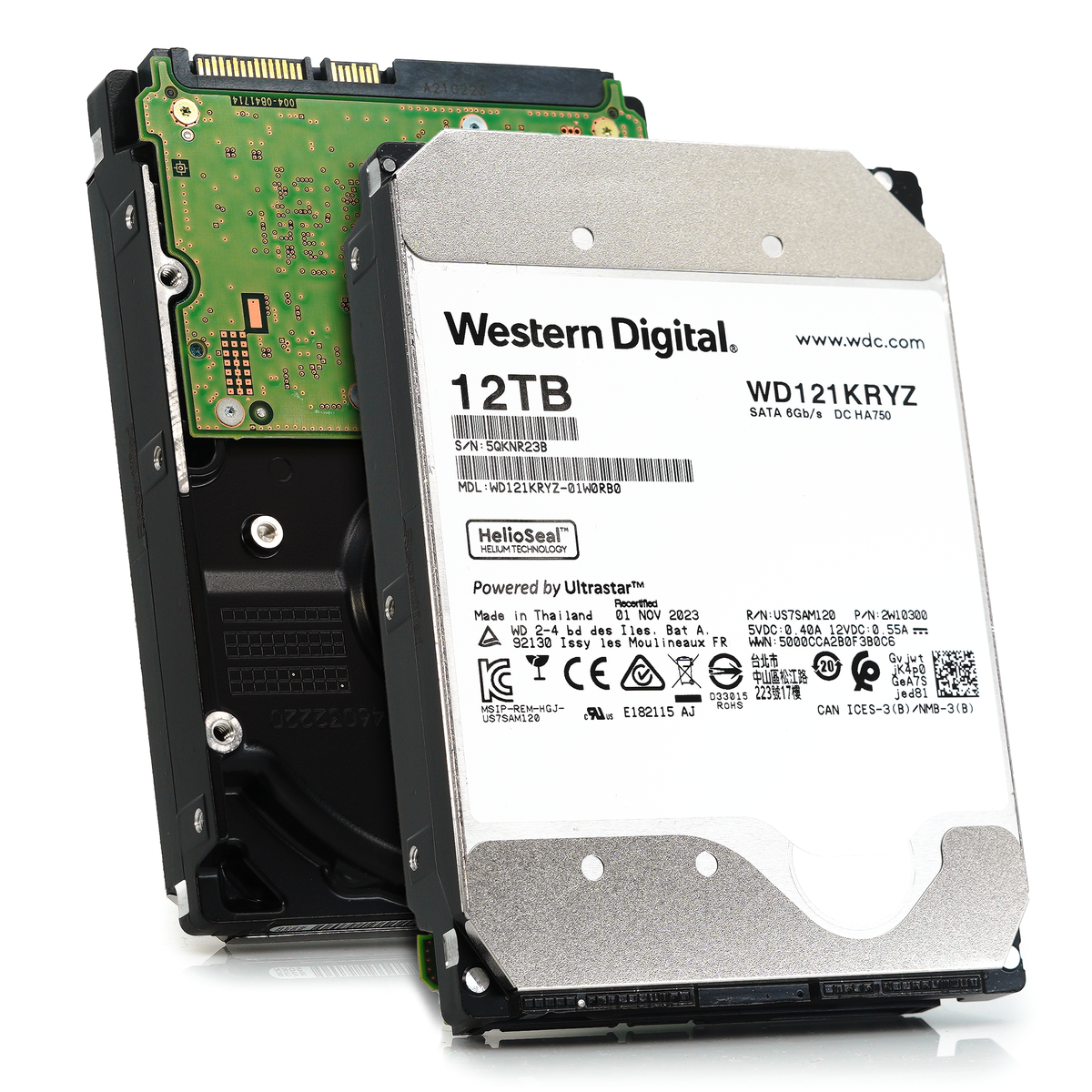 Western Digital Gold WD121KRYZ 12TB SATA 3.5" Recertified HDD ...